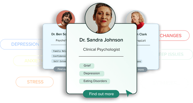 Find a BUPA covered therapist