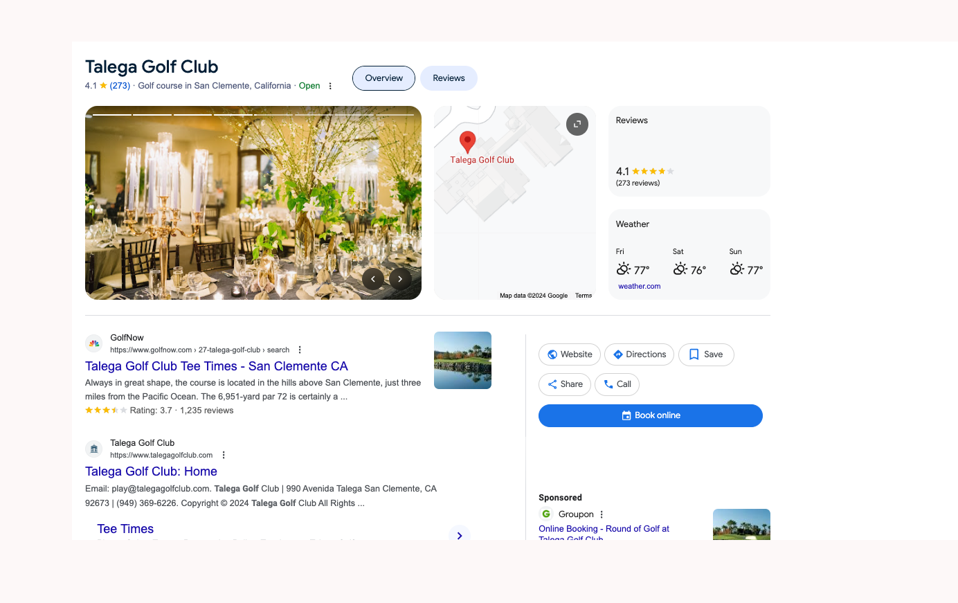 Google’s Book Online Button with GolfNow | Golf Course Technology