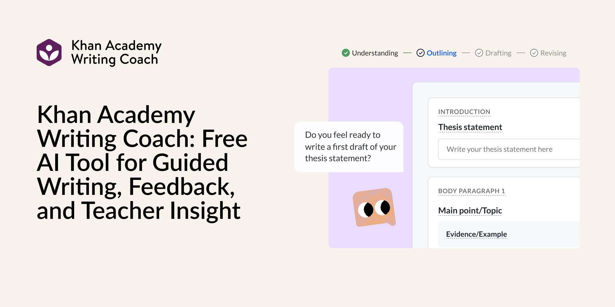 Khan Academy Writing Coach: Free AI Tool for Guided Writing, Feedback ...