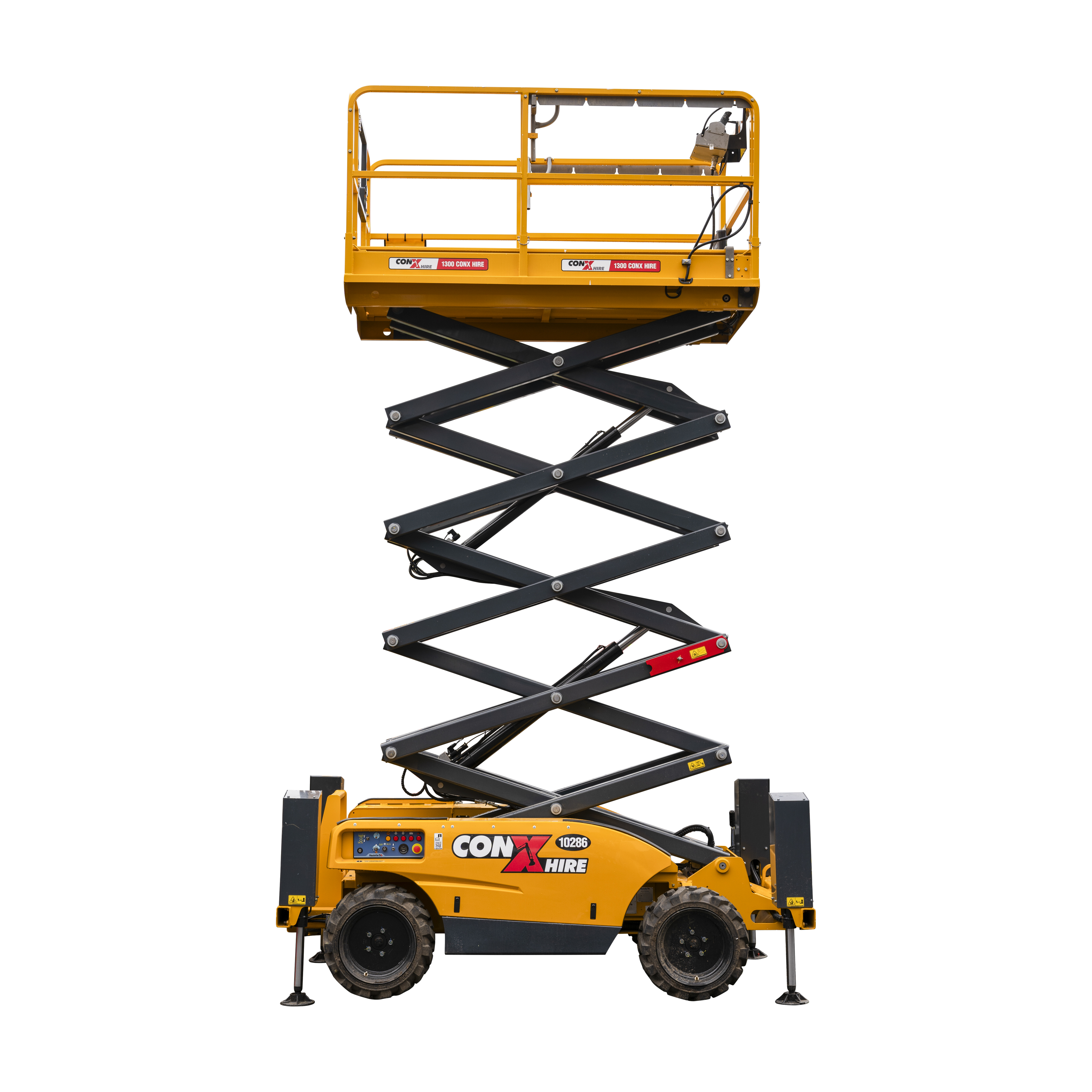 Rough Terrain Scissor Lift 10m-12m | ConX Hire