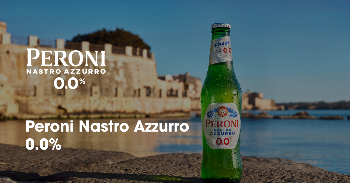 Peroni Nastro Azzurro 0.0%: il gusto originale ma senza alcol