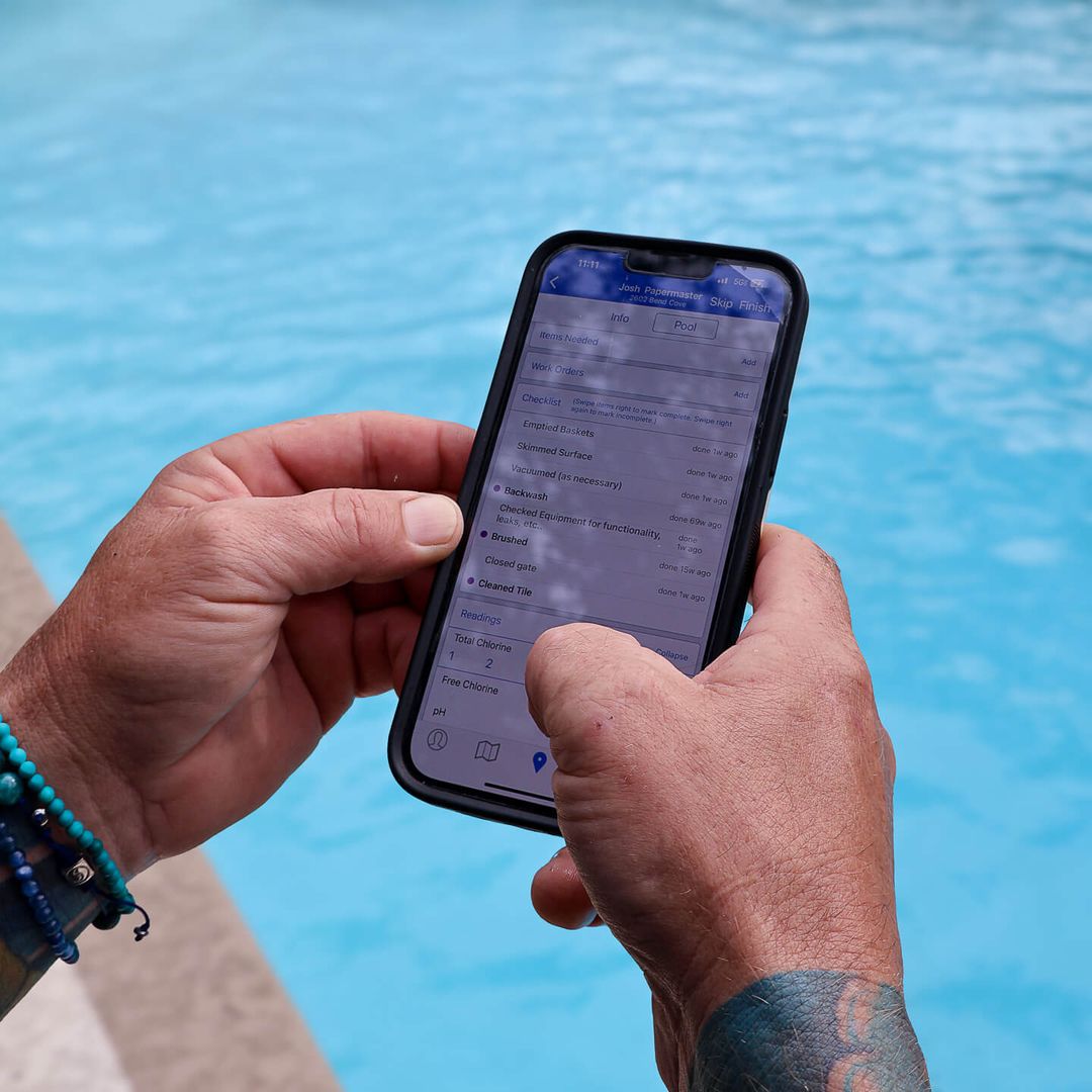 Skimmer- Pool Service Software Features for Pool Techs