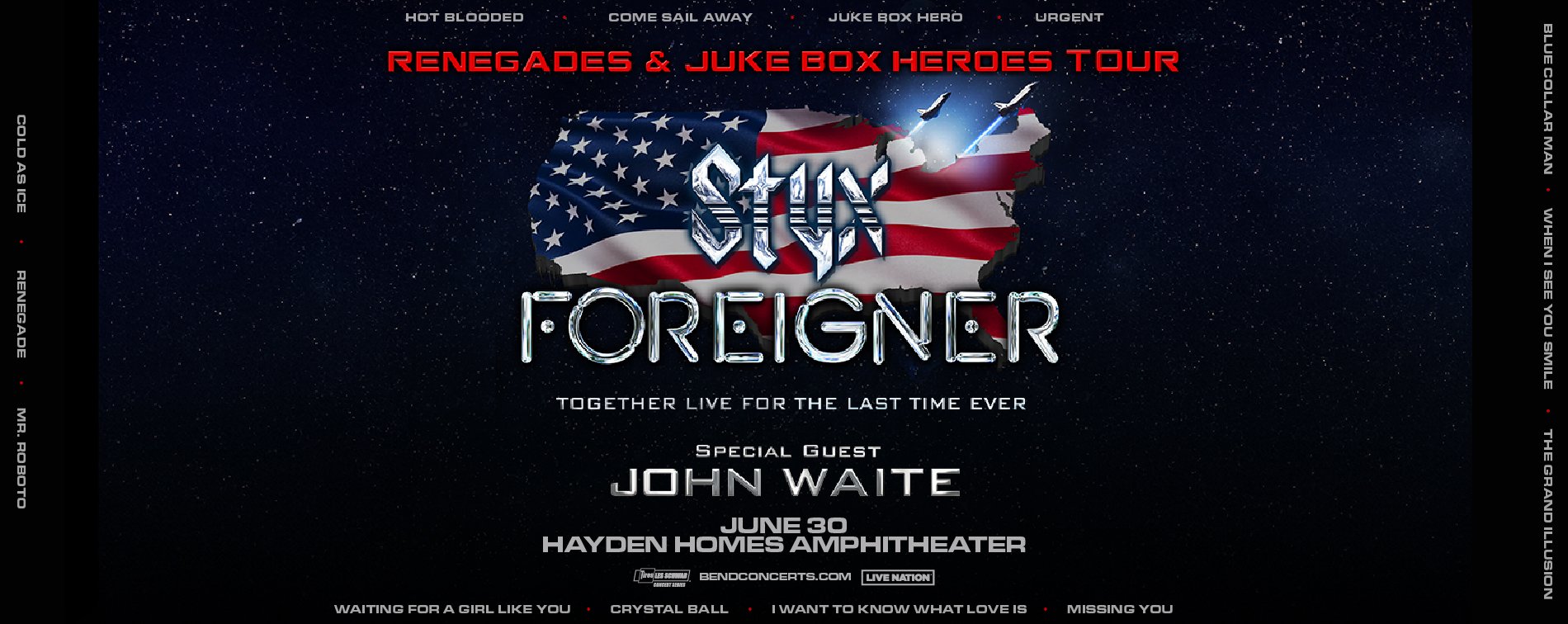 Foreigner and Styx | Hayden Homes Amphitheater