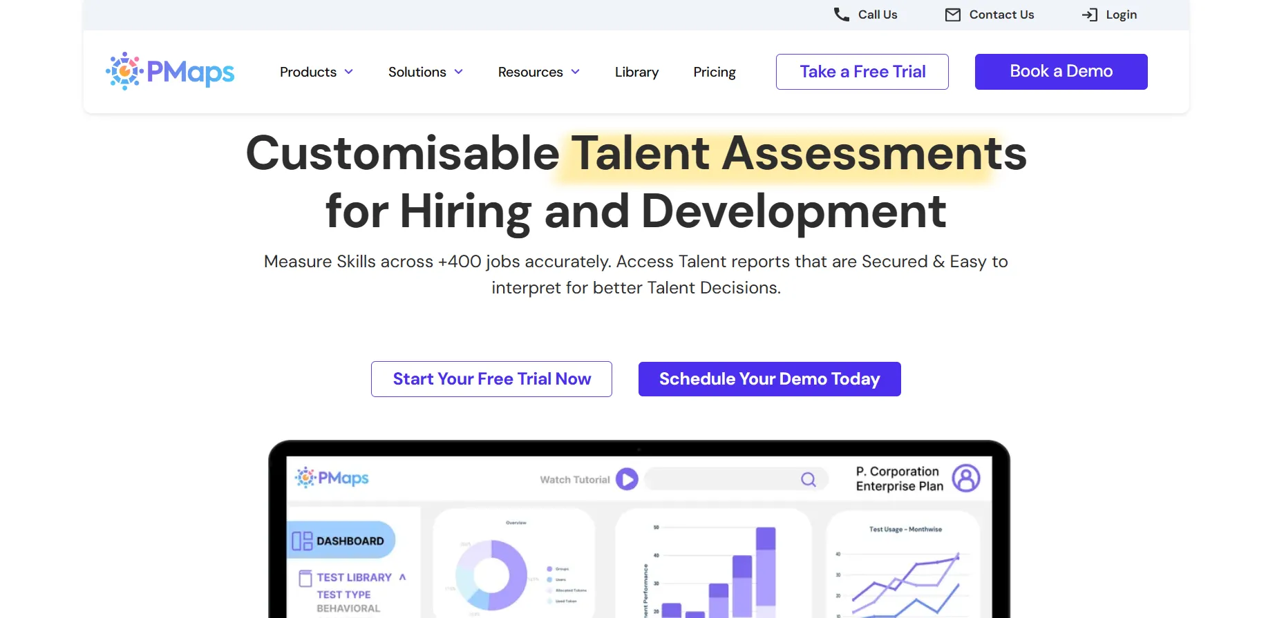 Talent Assessment Company - Online Hiring Tools| PMaps