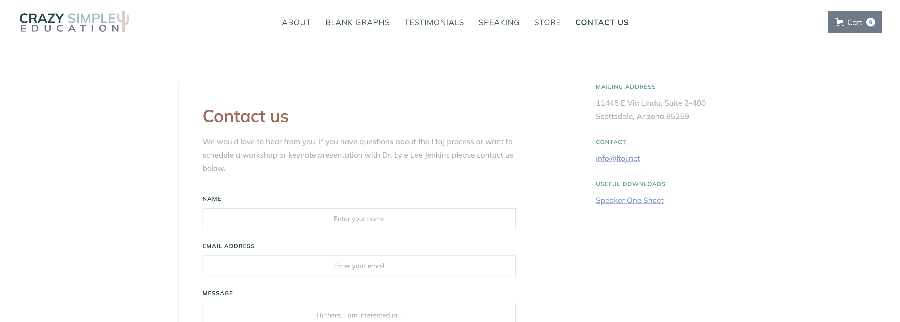 Crazy Simple Education | Contact Us