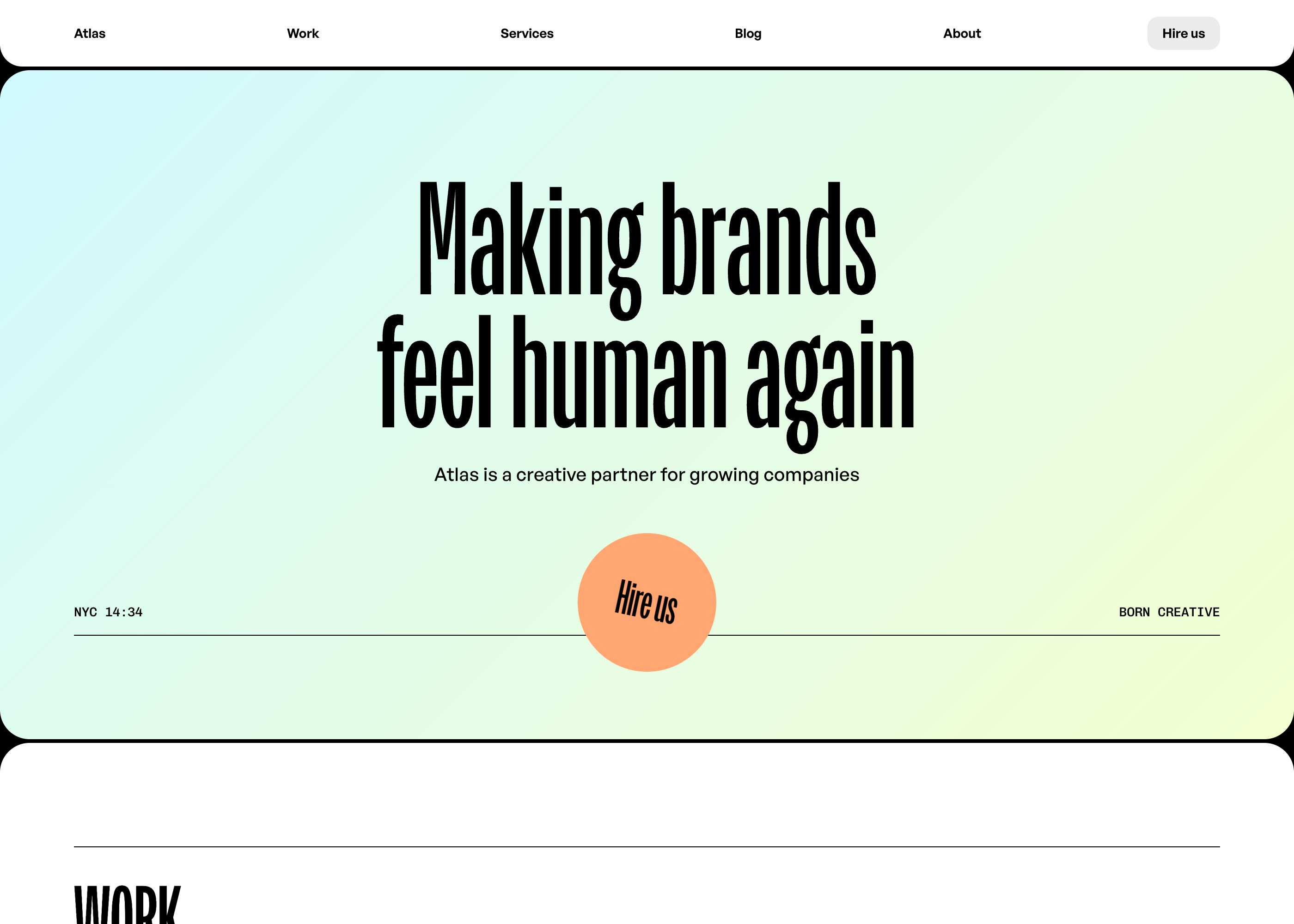 Atlas Studio, website design inspiration · A1 Gallery