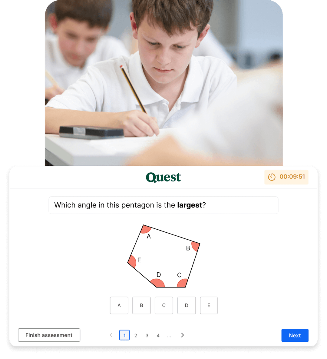 Quest Admissions Entry Assessments