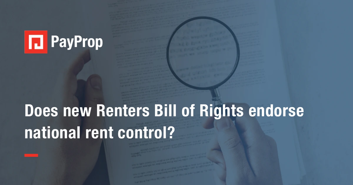 Does new Renters Bill of Rights endorse national rent control ...