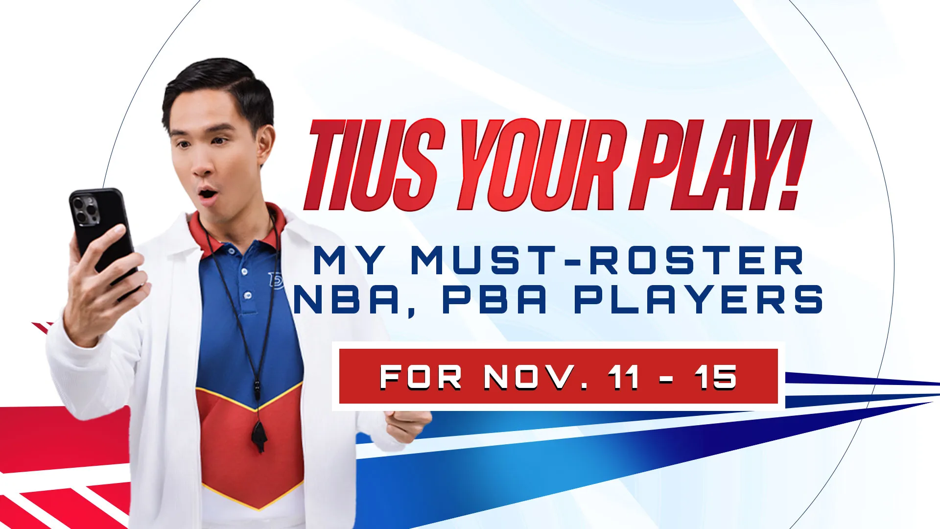 My Must-Roster NBA, PBA Players for Nov. 11 - 15