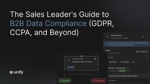 The Sales Leader's Guide to B2B Data Compliance (GDPR, CCPA, and Beyond)