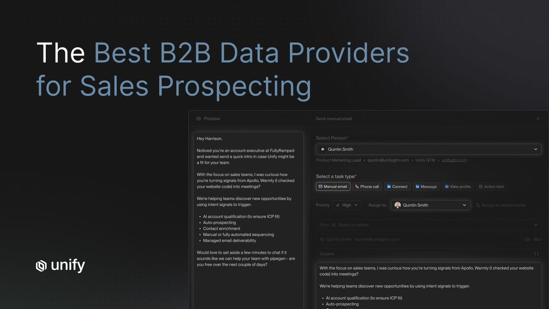 The Best B2B Data Providers for Sales Prospecting in 2026