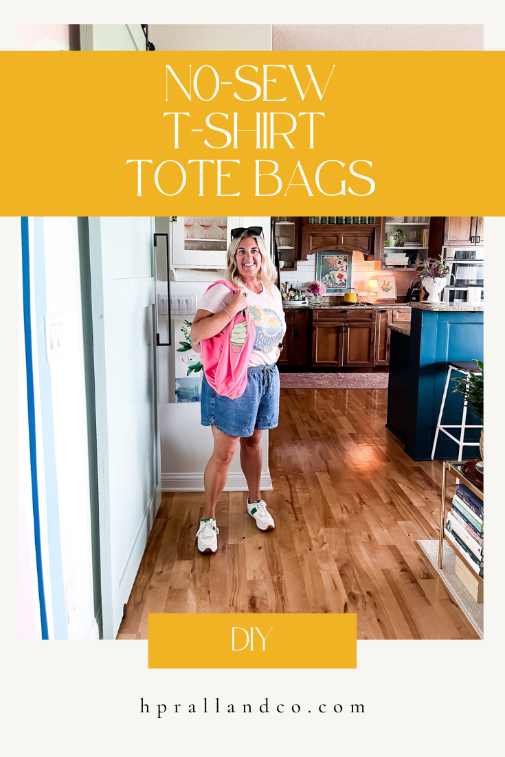 No-Sew T-Shirt Tote Bags | DIY | Hilary Prall