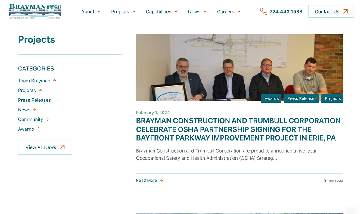 Projects | Brayman Construction