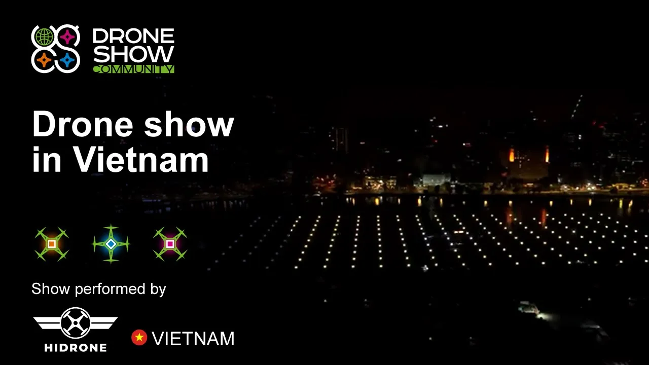 The drone light show in Vietnam by Hitek Drone
