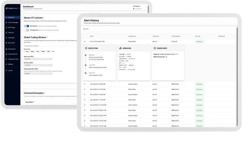 CrossTrade - Complete Automation Suite for NinjaTrader 8