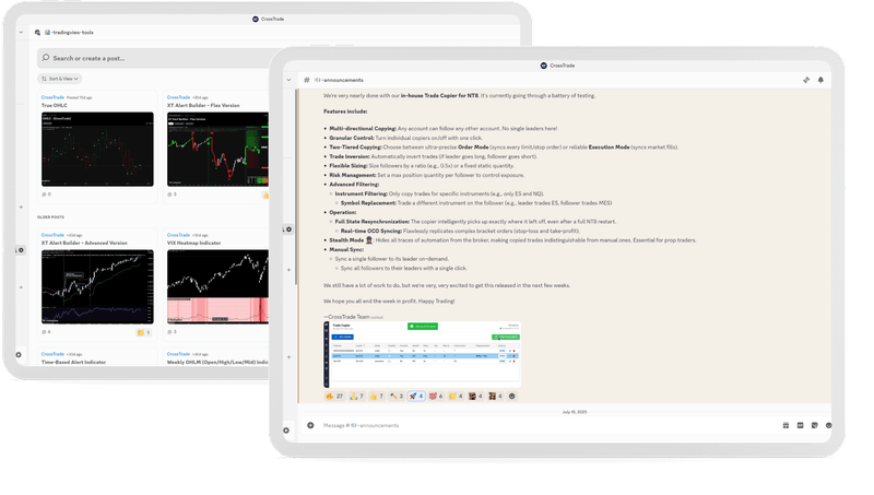 CrossTrade - Complete Automation Suite for NinjaTrader 8