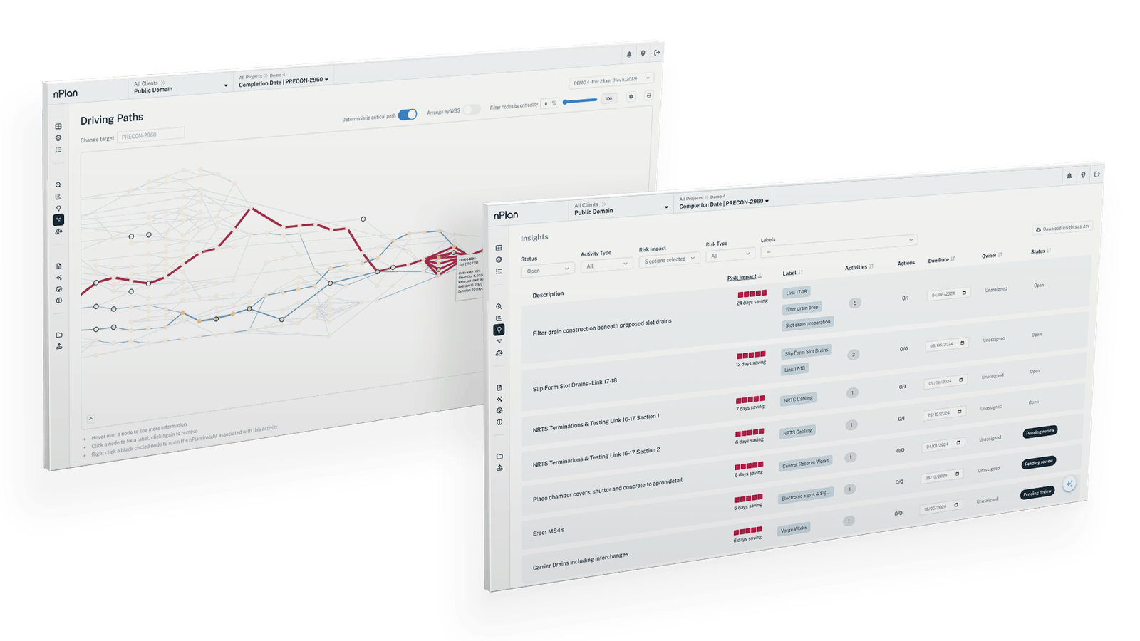 Insights Risk Professional | nPlan