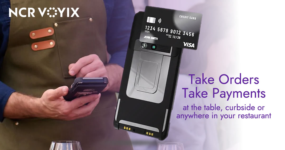 NCR Voyix: Aloha OrderPay Handheld POS System