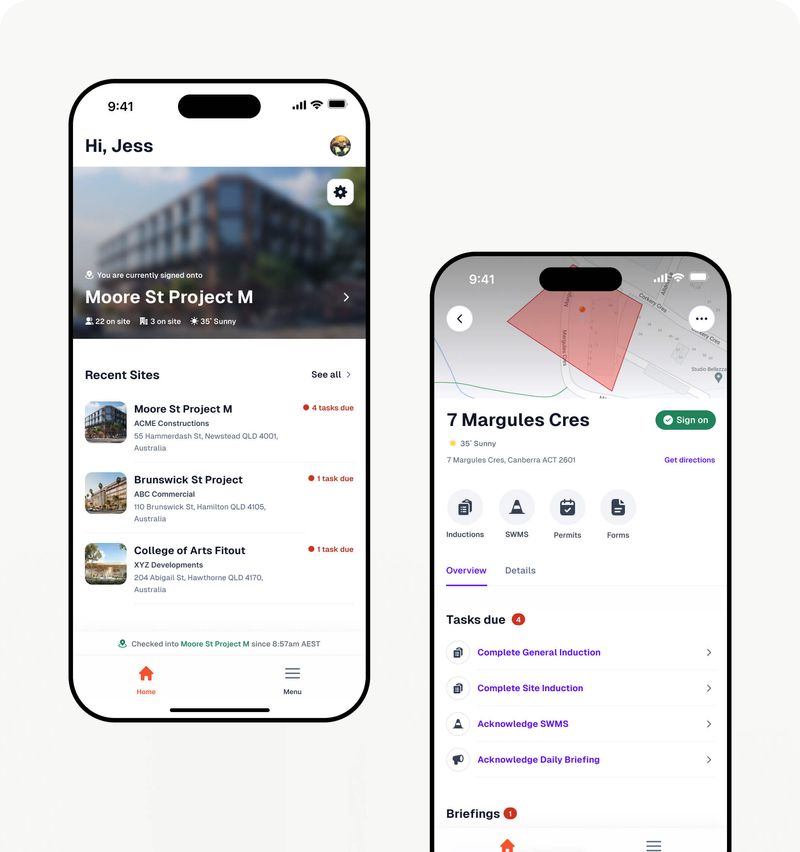 Download SignOnSite App | Construction safety software