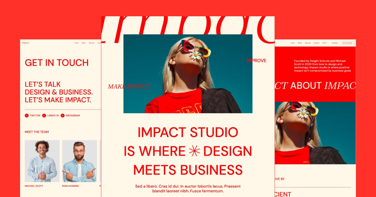 Projects | Impact Studio - Webflow Ecommerce website template