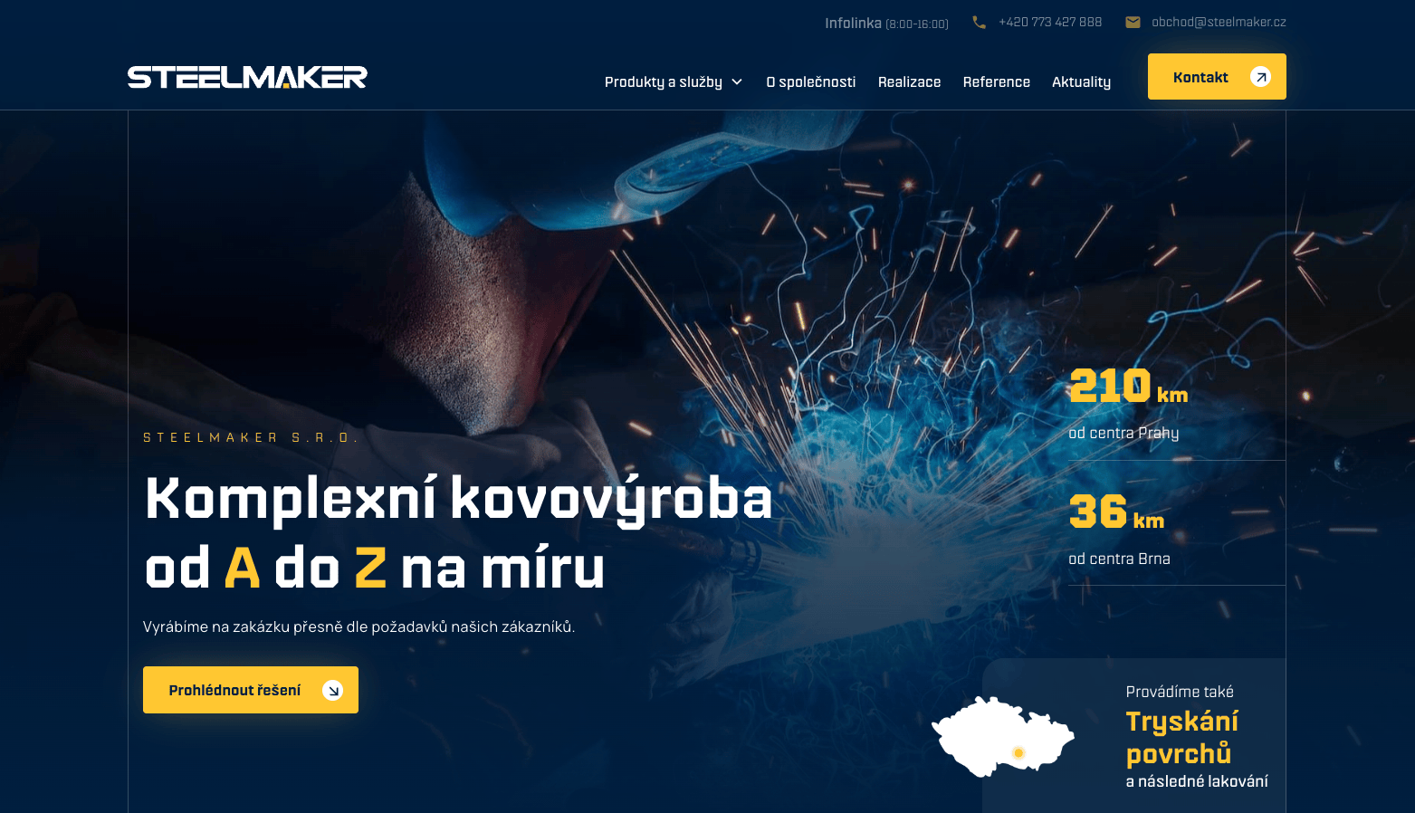 Zámečnictví, sériová a zakázková kovovýroba | steelmaker.cz