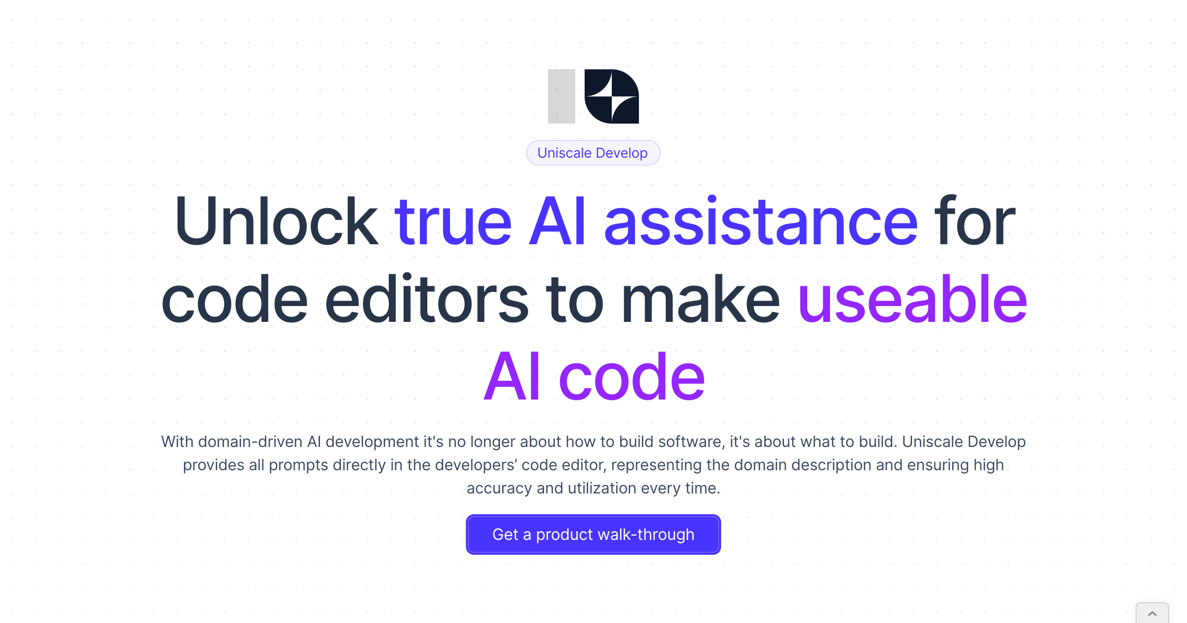 Uniscale Develop | AI-driven software development | Smart programming