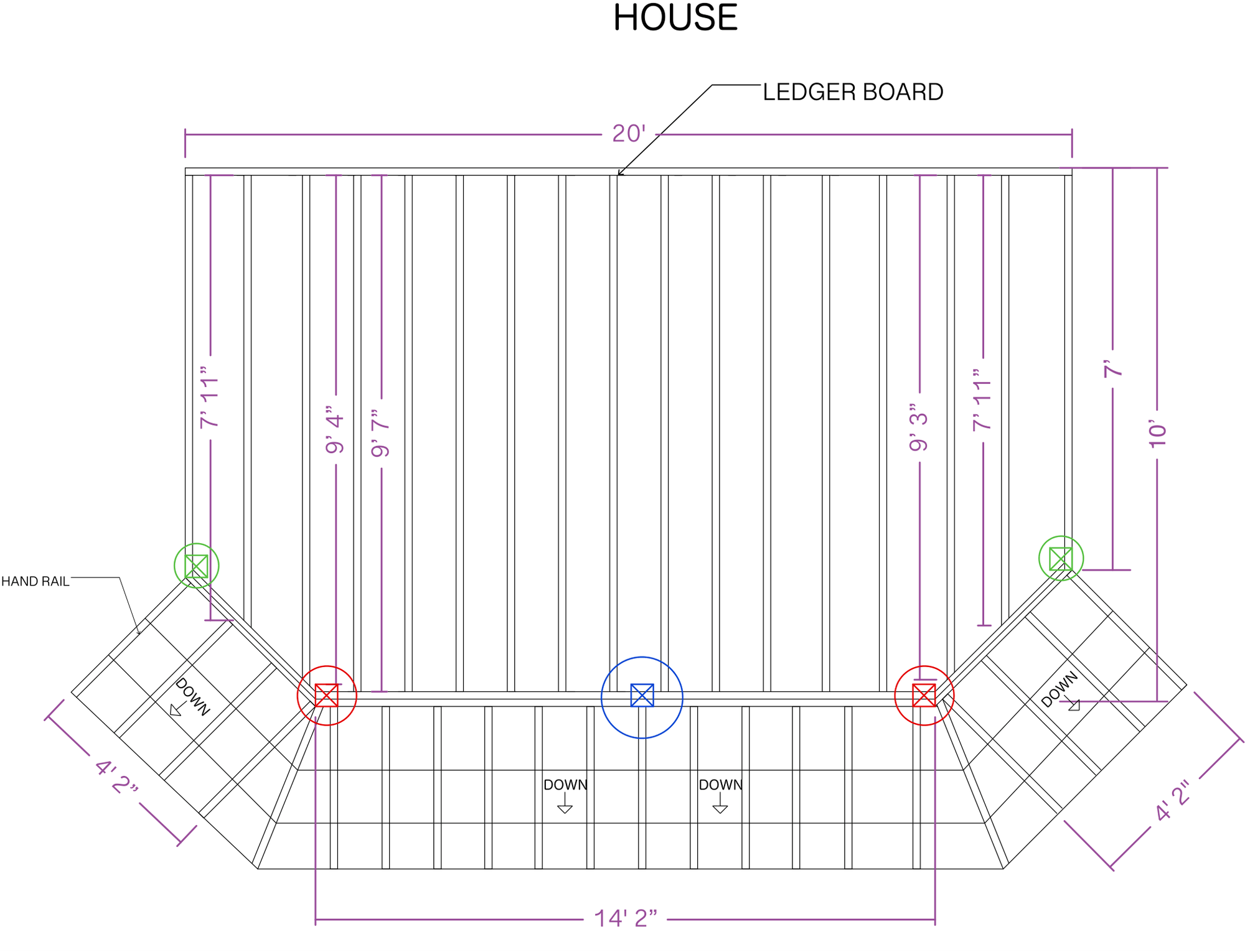 12x16 Deck Layout - Free Download