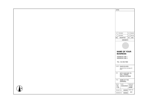 A3 Title Block Template - Free download