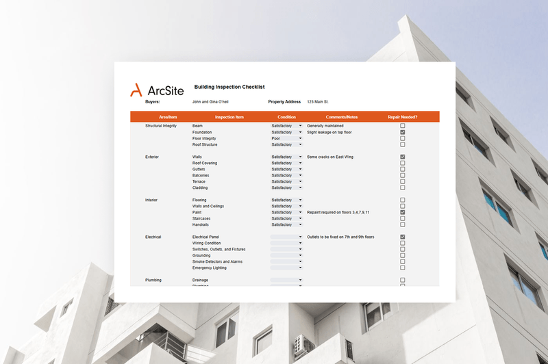 HUD Inspection Checklist - Free Download