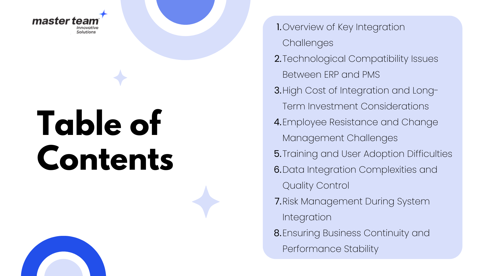 Key Challenges in Integrating Project Management Systems with ERP Systems
