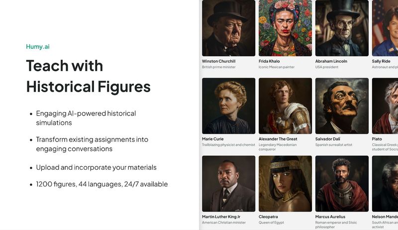 Humy.ai - Transform History & Social Studies Education with AI