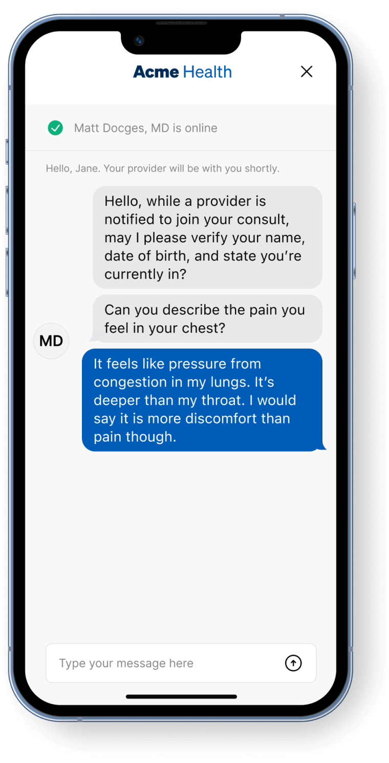 Triage & Routing | Automated Symptom Checking & Escalation