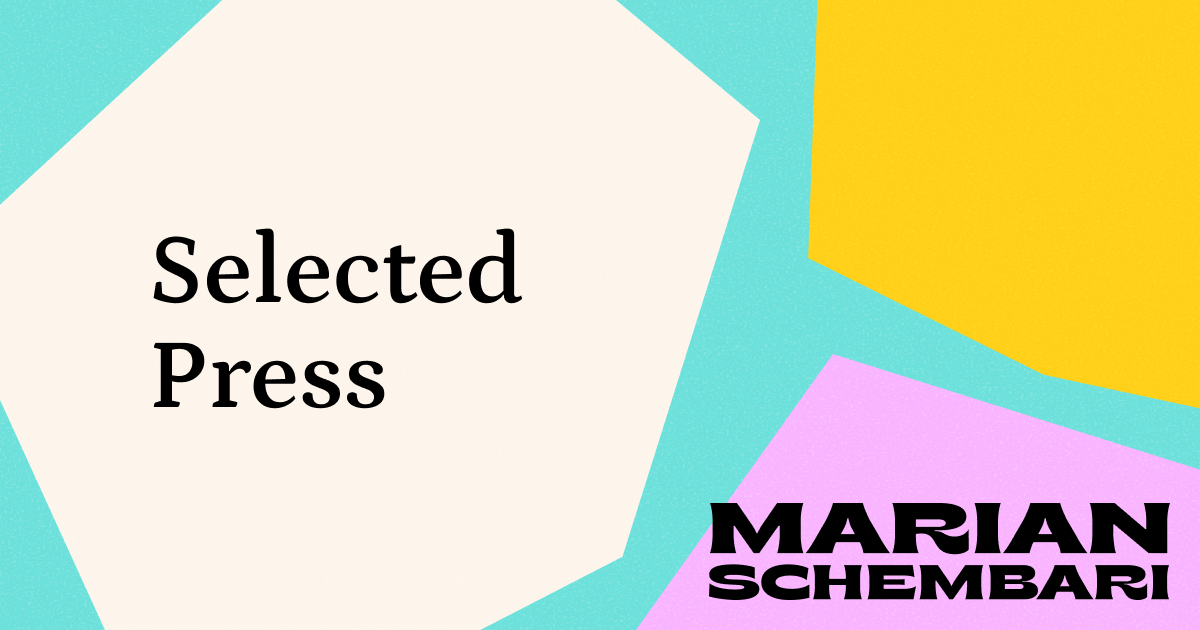 Press & Media | Marian Schembari