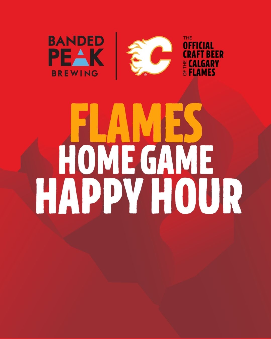 Banded Peak Brewing Events | Flames Home Game Happy Hour