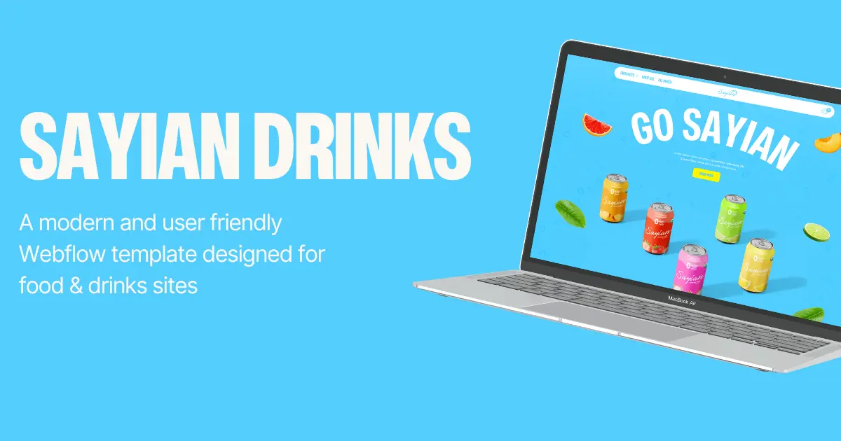 Checkout - Sayian Drinks - Webflow Ecommerce Website Template