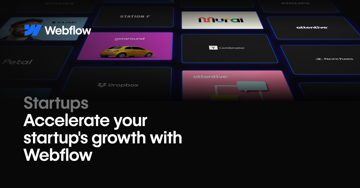 Apply for the startup discount | Webflow Startups