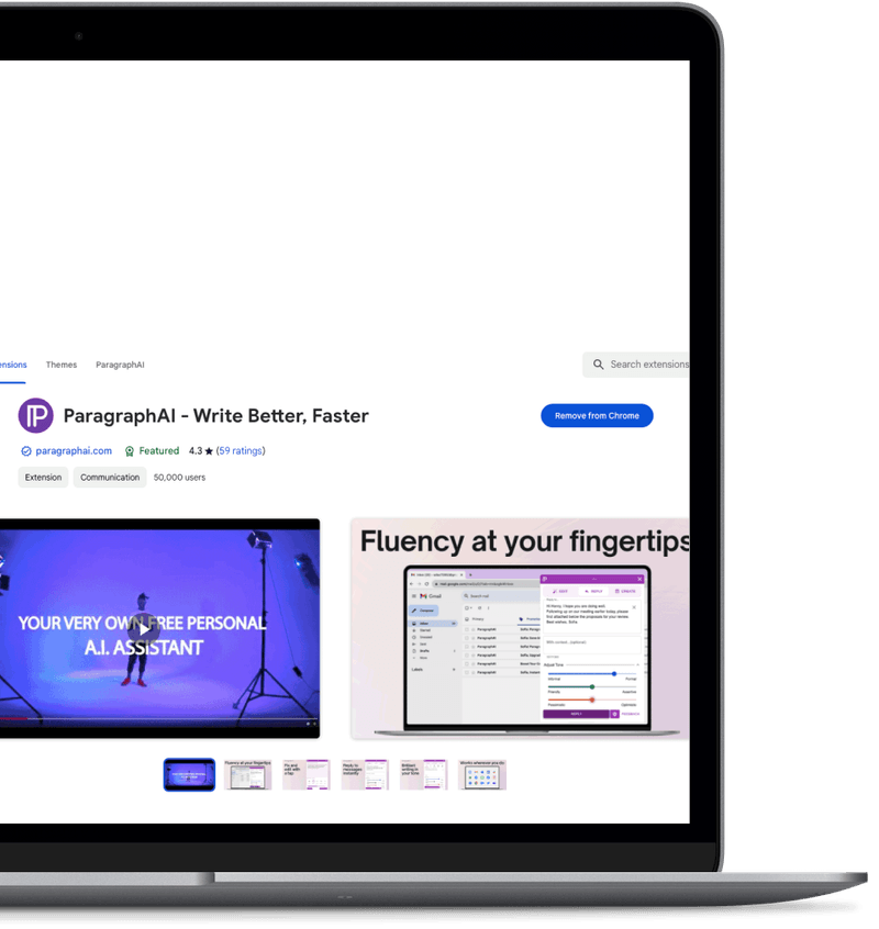 Enhance Your Writing with ParagraphAI: Mobile and Chrome