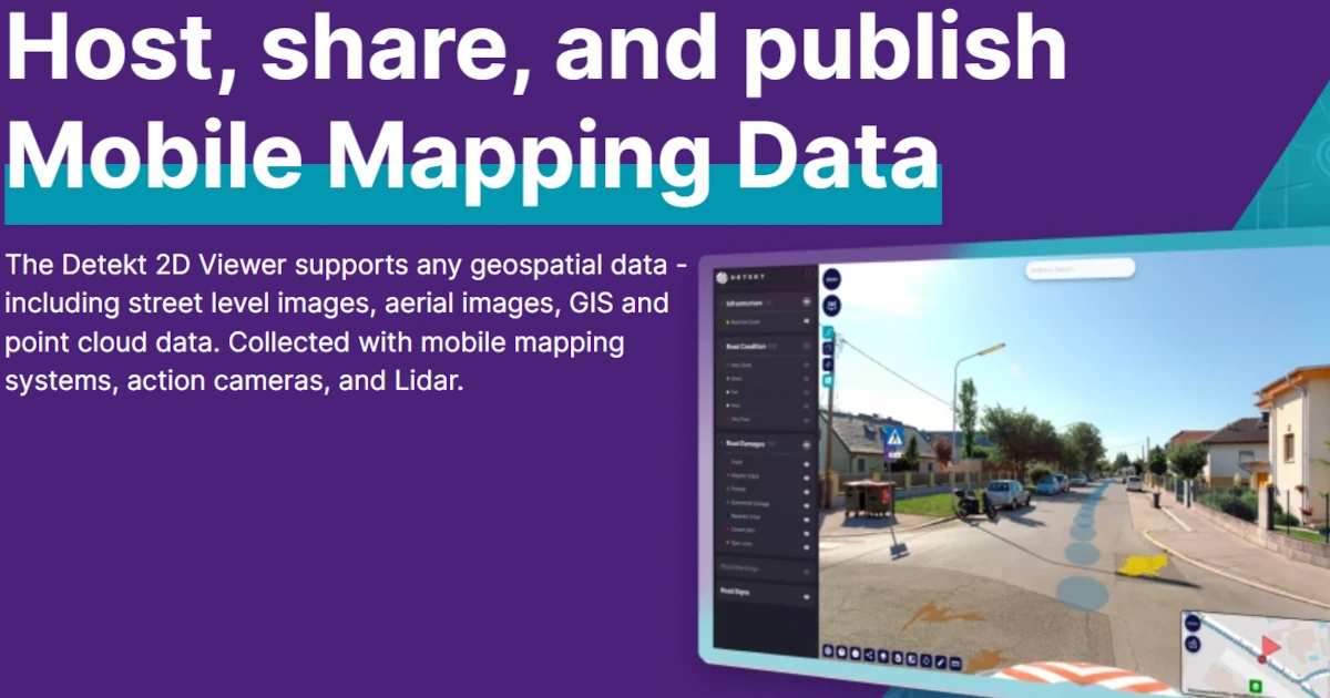 Host, share, and publish Mobile Mapping Data
