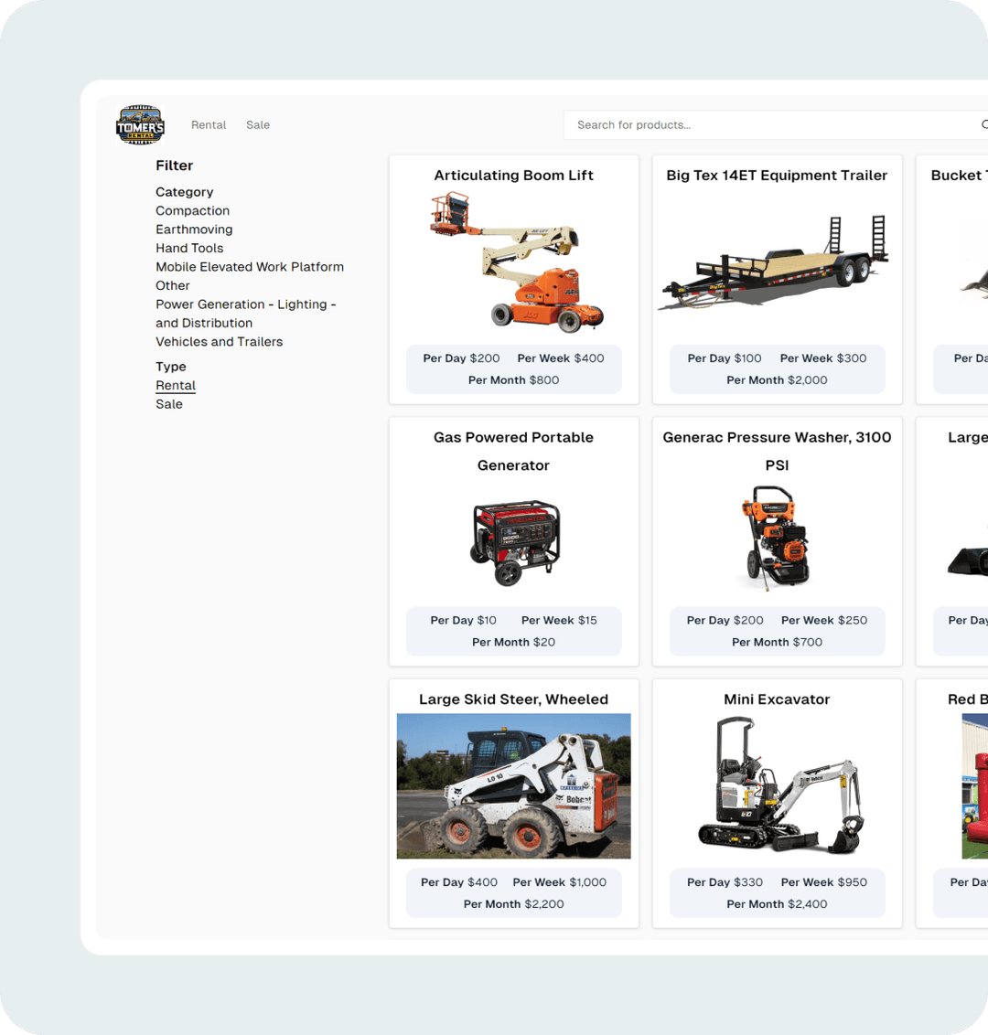 Renterra - Modern Equipment Rental Software