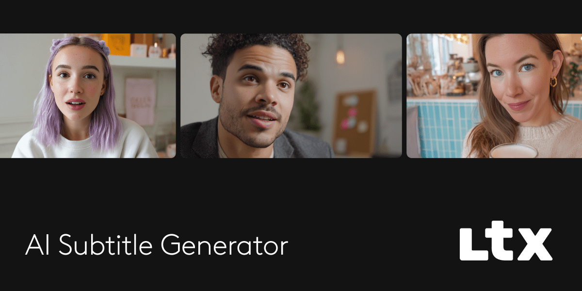 Online Subtitle Editor: Edit Subs Free | LTX Studio