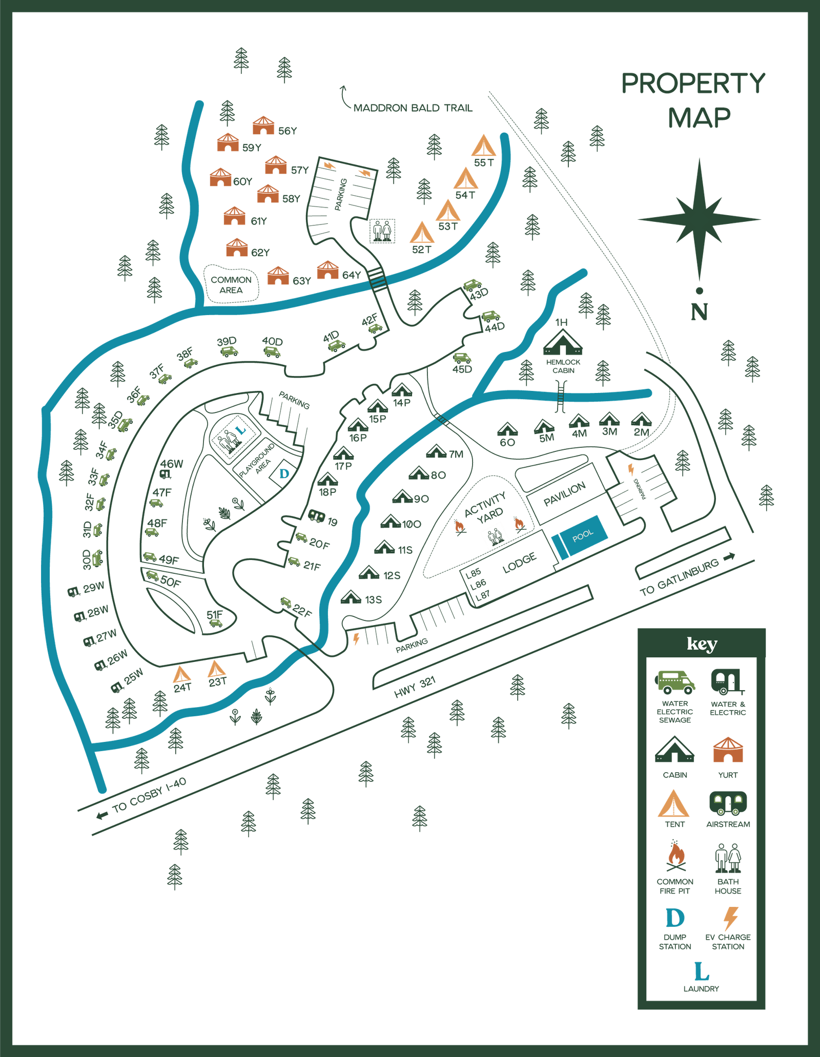 Smoky Mountain campground and cabin rentals | Dog friendly, saltwater pool