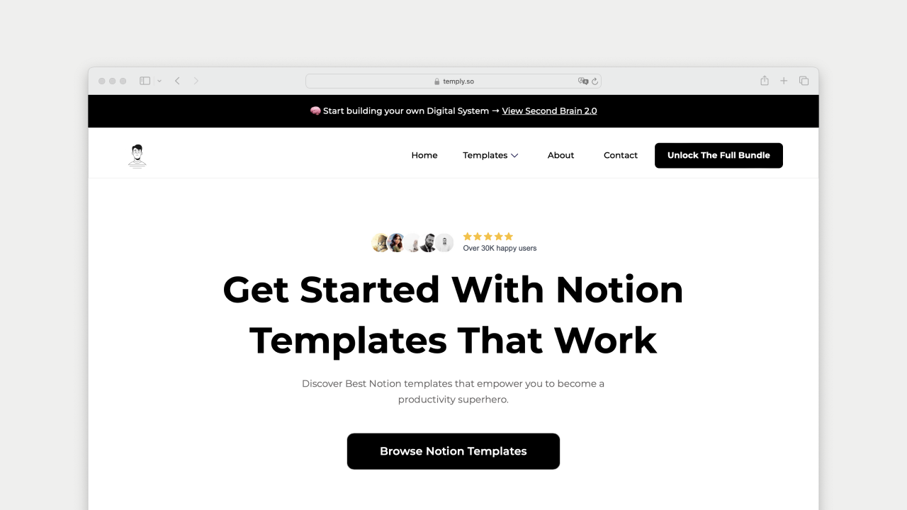 Temply - Discover best Notion Templates for Everything