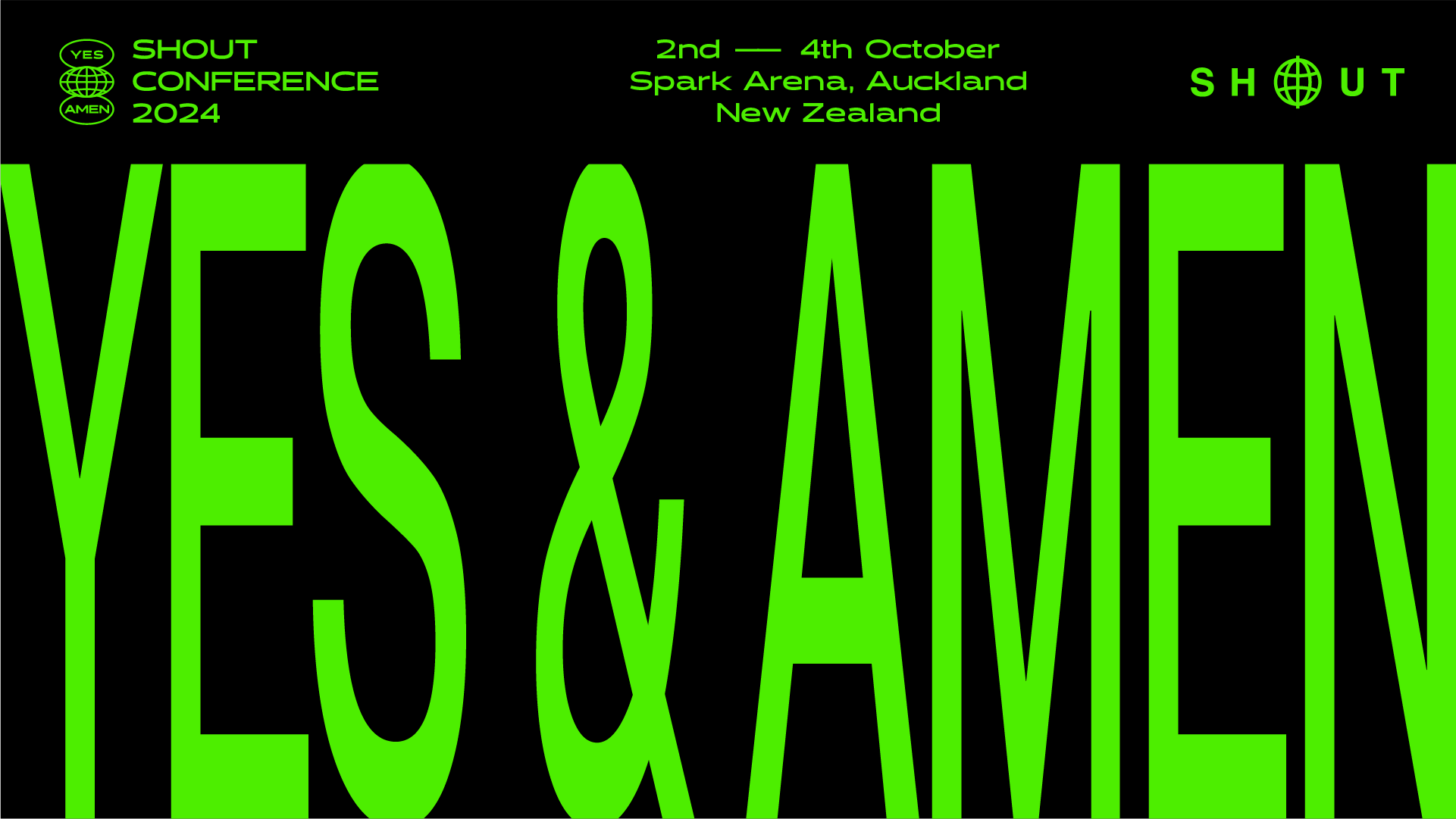 Shout Conference 2024 | Yes & Amen | Auckland, New Zealand