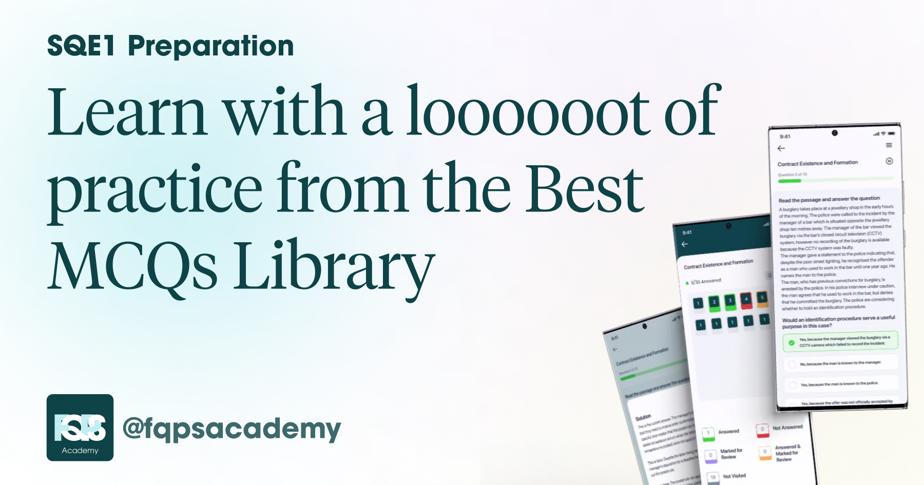 SQE1 Preparation: Mastering SRA-like MCQs | FQPS Academy