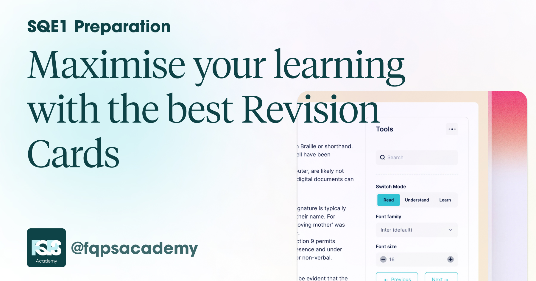 SQE Revision Cards: Best SQE Revision Notes for 2024-2025 | FQPS