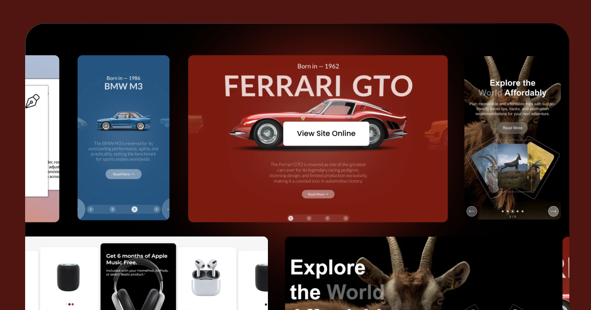GOAT CMS Slider - Webflow App