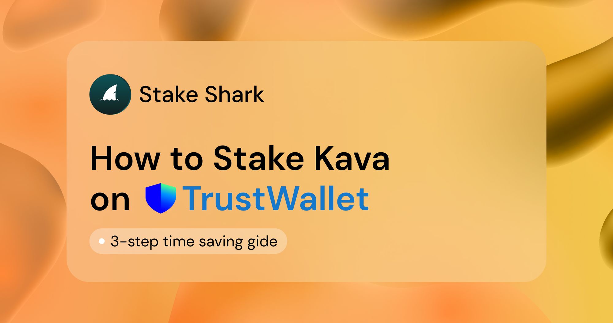 How to Stake Kava (KAVA) on Trust Wallet
