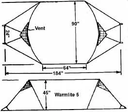 Warmlite Shop | 3 Person Climber Tent Original Retro