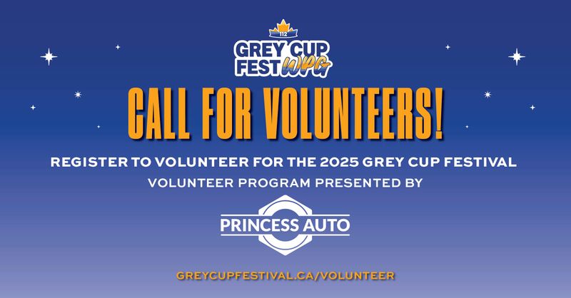 Grey Cup Festival | Volunteer Program Presented by Princess Auto Now Open for the 2025 Grey Cup ...