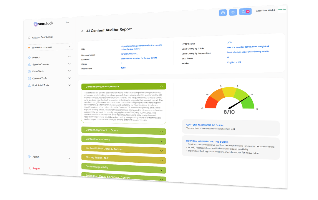 SEO Stack | Search Console SEO Tool | AI SEO Tools